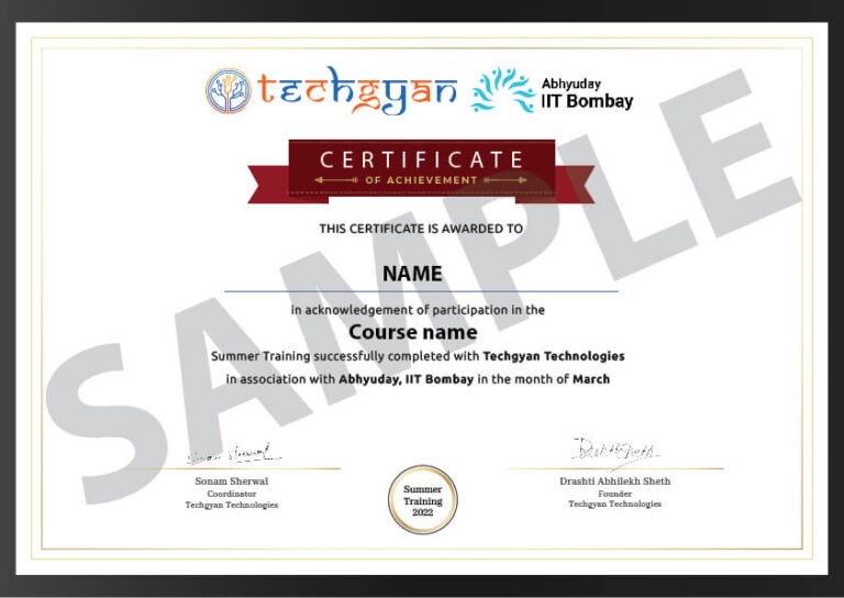 Summer Training with Abhyuday IIT Bombay - Techgyan | Skill Development ...